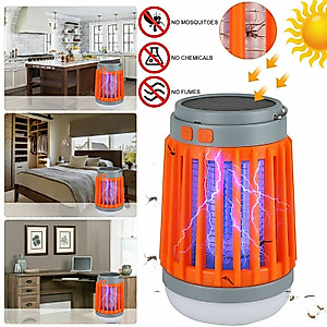 THE PERFECT PART Solar USB Mosquito Killer Light Electronic Fly Bug Insect Zapper Trap Pest Lamp