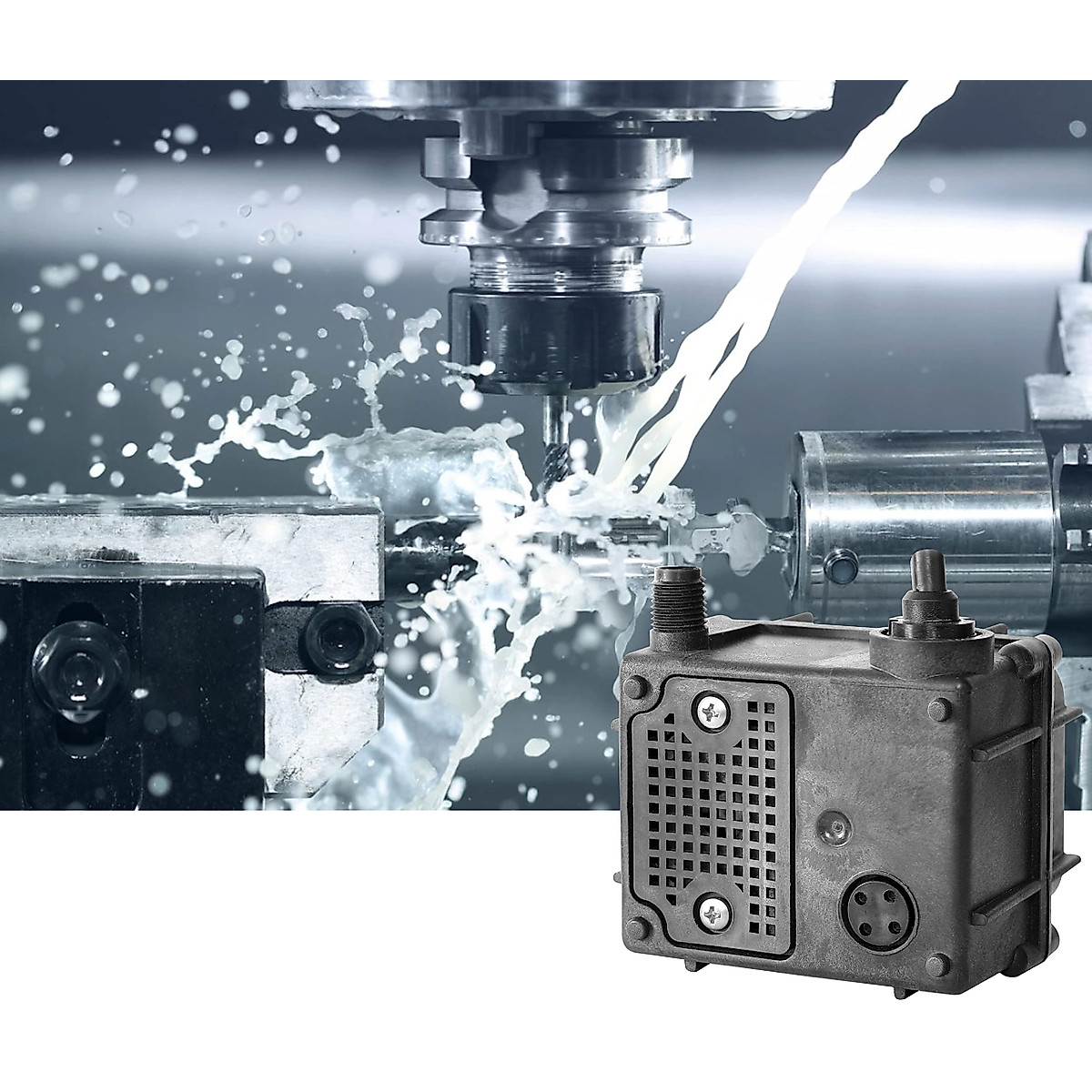 Little Giant P-AAA 115 Volt, 1/160 HP, 120 GPH Manual Submersible Oil-Filled Fountain/Recirculating Pump, 6-Ft. Cord, Black, 523003