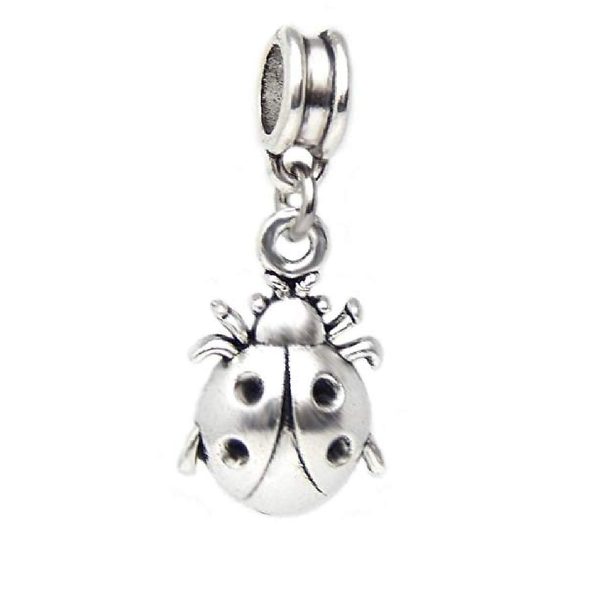 Dangle Ladybug Charm Bead for Bracelets