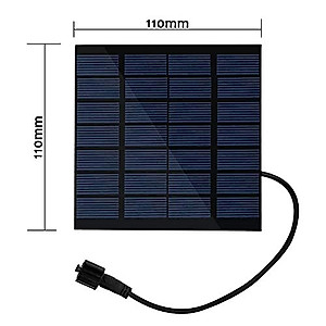 Feadem Mini Solar Fountain Pump, Solar Water Pump Power Panel Kit Submersible Brushless for Garden Water Circulation/Pond Fountain (7V 1.2W)
