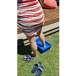 SWABBO Footwasher, Beach Essentials for Washing Feet Outdoors, Portable Pool Foot Bath, Keep Sand and Dirt Out of The House, Portable and Durable, for Beach, Poolside, Camping