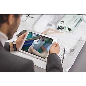 Multimode ST Gigabit Fiber Media Converter - Built-in ST Fiber Module 550 m (0.34 Miles) 850 nm - to UTP Cat5e 10/100/1000 RJ-45 – Auto Sensing Gigabit or Fast Ethernet - Jumbo Frame - LLF Support