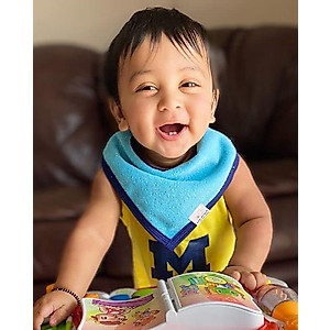 BIG ELEPHANT Baby Bandana Drool Bibs Set, Soft Absorbent Bibs for Teething and Drooling - 10 Pack Pattern