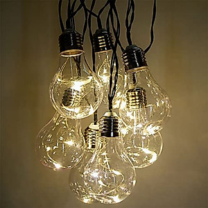 Solar Powered String Lights - Decorative Indoor and Outdoor Solar Power Fairy LED Light String - Bright Waterproof Outside Christmas Lights for Garden, Patio, Porch, Backyard, Bistro