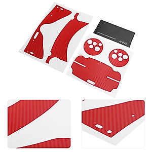 070 VR Headset and Controller Skin, Protective Decal Stickers PVC Skin Cover for Oculus Quest 2, Virtual Reality Gaming Accessories(Red)