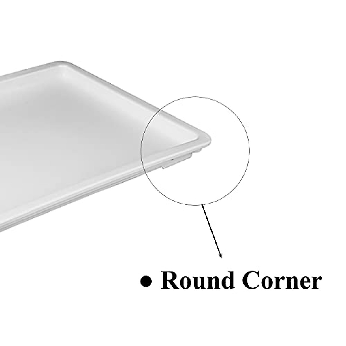 Caspian White Lid for Plastic Pizza Dough Box Covering,1 Piece(Lid)