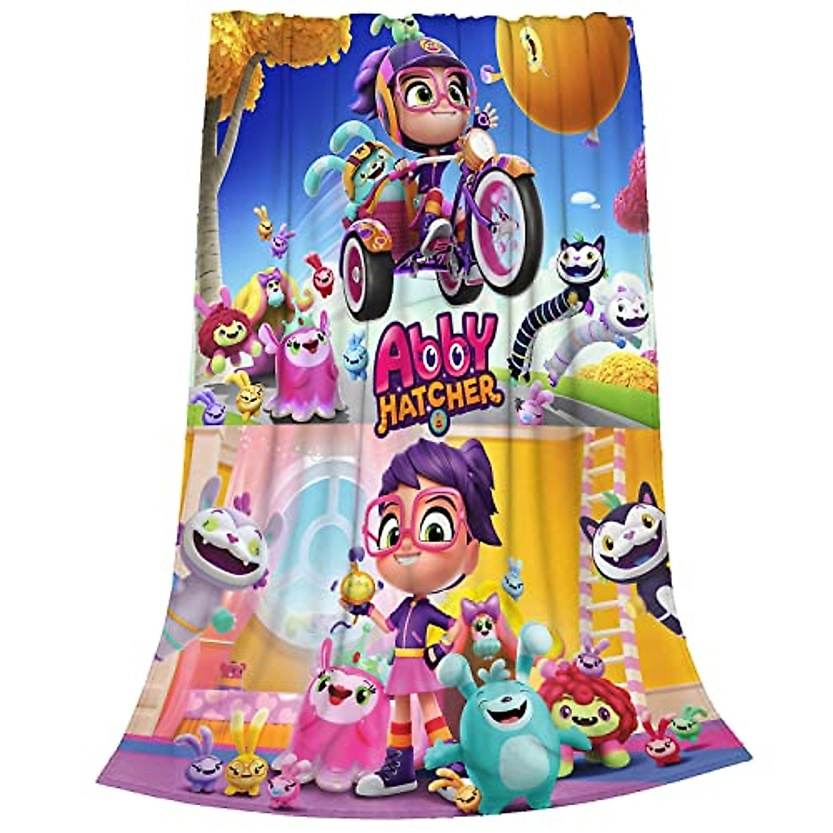 GOKSOY NIAXAUYT Cartoon Printing Throw Blanket All Seasons Flannel Fleece Blanket Soft and Warm Plush Blankets for Couch Sofa Bed Camping Travel 40''x50''