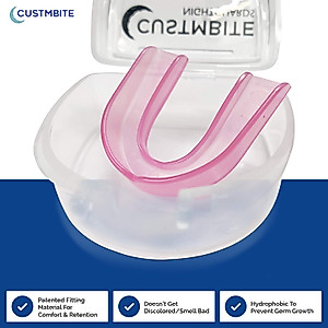 CustMbite Nightguard, Pink (2 Pack) - Made in USA - Night Guard for Teeth Grinding