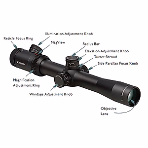 Vortex Optics Viper PST Gen I 6-24x50 SFP Riflescope - EBR-1 MOA Reticle