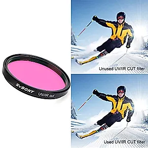 SVBONY Telescope Filter UV IR Cut Block Filter Infra Red Filter CCD Camera for Astrophotography Telescope UV Filter 2 inch Threads for DSLR Camera