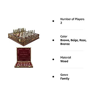 Antochia Crafts 11 Inches Custom Chess Set - Personalized Chess Set - Gift Idea for Son, Husband, Father and Anyone for Birthday, Anniversary and Any Occasion, 2 players