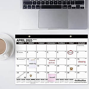 Desk Calendar 2023-2024: 17 x 11-1/2 Inches Monthly Pages Runs from January 2023 through June 2024 - 18 Monthly Desktop Calendar for Home School Office Planning and Organizing
