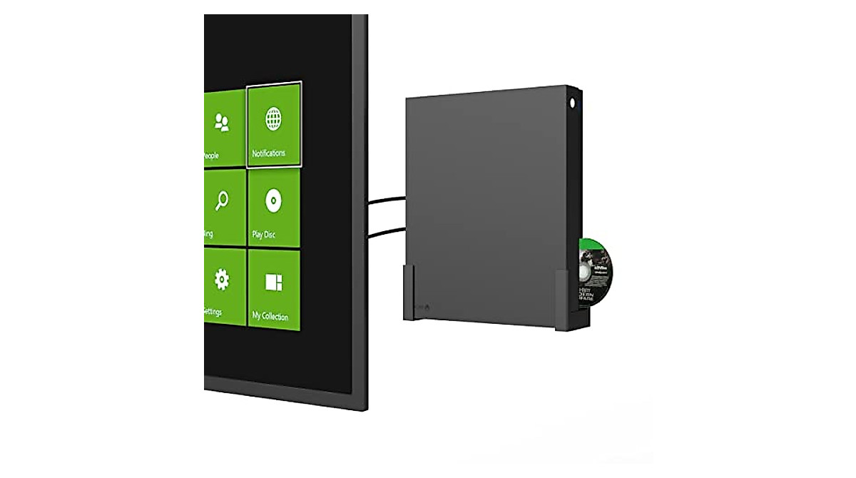 Monzlteck Wall Mount for Xbox One X - Space-Saving Secure Holder