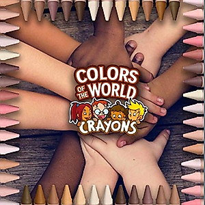 Crayola Bulk Crayon Set, Colors of The World, Multicultural Crayons, School Supplies, 6 Sets of 24 Colors