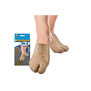 OrthoSleeve FS3 Forefoot Compression Sleeves Bunion Comforter and Split Toe Alignment Sleeve with Padded Toe Zone to Reduce Toe Friction and Reduce Forefoot Swelling…