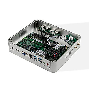 KINGDEL Smart Design Mini Desktop Computer, Fanless Mini PC with i3 7th Gen. CPU, 16GB RAM, 256GB SSD, 4K: 4096x2304, HD Port, VGA, LAN, All Metal Body