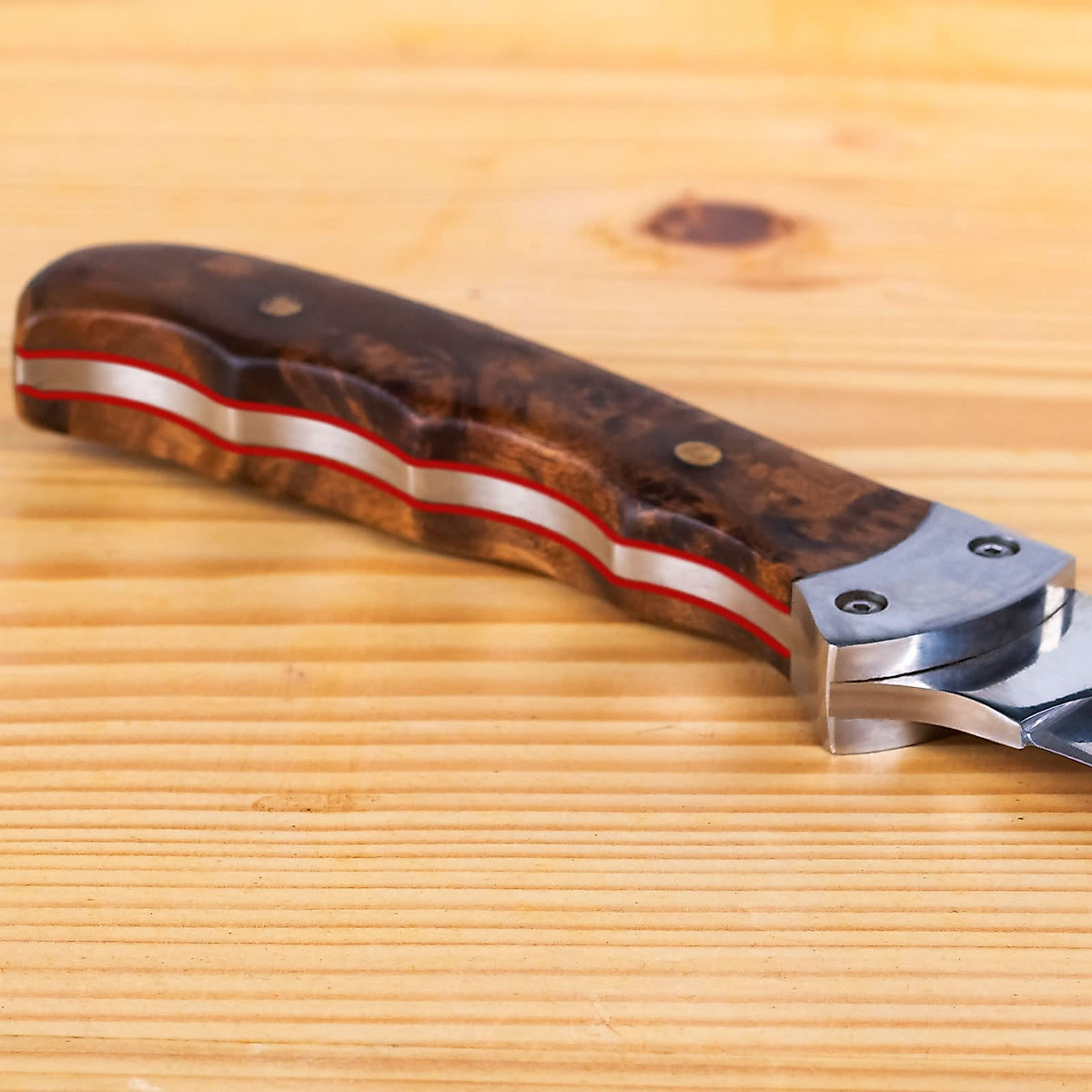 Tinlade 2 Pcs G10 Knife Handle Spacer Material 6.3 x 2 x 0.04 Inches G10 Sheet Knife Handle Liners for Knife Scales Slabs Making Supplies (Red)