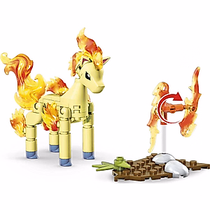 Mega Construx Pokemon Power Pack Ponyta Construction Set with Character Figures, Building Toys for Kids (70 Pieces)