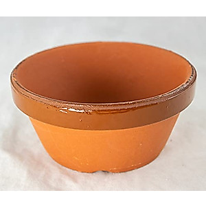 Japanese Tokoname Bonsai Training Pot, Cactus & Succulent Planter with Mesh - 4.25"x 4.25"x 2"