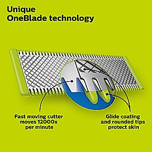 Philips Norelco OneBlade 360 Face + Body Hybrid Electric Trimmer and Shaver, QP2834/70