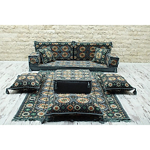 Arabic Majlis Sofa, Floor Seating Sofa, Arabic Couches, Arabic Jalsa, Loveseats (With Premium Foam)