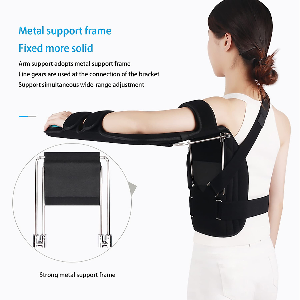 WILLQ Shoulder Abduction Sling Shoulder Immobilizer for Shoulder Injury Post-op Shoulder Arm Brace for Broken Fractured Bones Sublexion Surgery Dislocated Injury Support Broken Arm