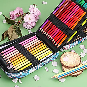 EUBUY 72 Colored Pencils Set, Oil-based Colored Pencils for Kids Adults Artists Beginners, Portable Wooden Oil Colored Pencils Set with Carry Bag for Drawing, Sketching, Coloring Books, Arts Supplies
