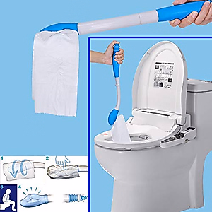 FAMKIT Toilet Aid for Wiping, Long Arm Comfort Wipe Self Assist Toilet Aid Tool for Limited Mobility