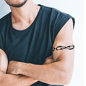 Variety Pack of Large Barbed Wire Temporary Tattoos | 9-Pack | Skin Safe | MADE IN THE USA | Removable