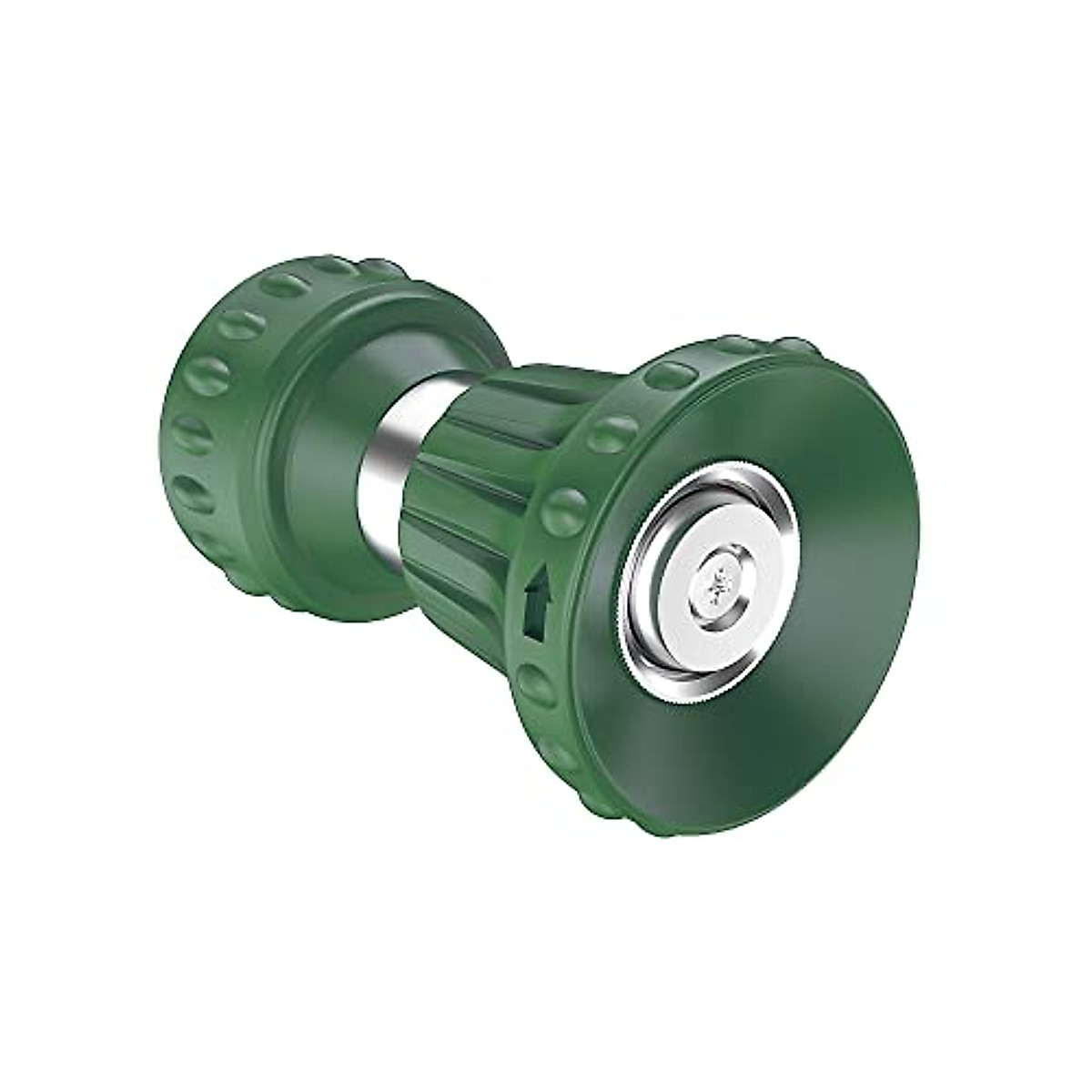 HOSUN Garden Hose Nozzle, Fireman Style Hose Nozzle, Heavy Duty Brass Hose Nozzle, Leak Proof & Best High-Pressure Sprayer for Plants Watering, Car Washing, Pet Washing, etc. (Green)