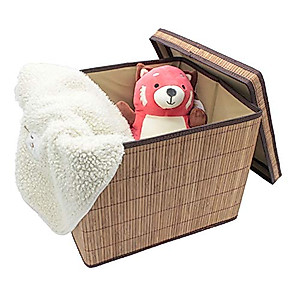 Seta Direct, Brown Natural Bamboo Storage Organization Box with Lid [1 Pack]