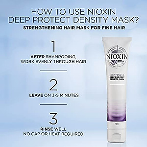 Nioxin Deep Protect Density Mask, Damaged and Thinning Hair, 5.07 oz