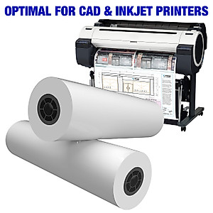 Alliance Wide Format Paper CAD Bond Rolls (20lb | 4 Rolls, 36 In x 150 Ft | 2" Core)