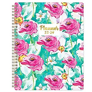 Planner 2023-2024 - July 2023-June 2024, Academic Planner 2023-2024, Weekly & Monthly Planner, 8" x 10", 2023-2024 Planner with Twin-Wire Binding, Thick Paper, Check Boxes, Printed Monthly Tabs,