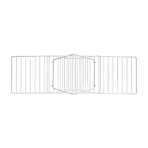 Brabantia HangOn Laundry Drying Rack (82ft / Fresh White) Compact, Foldaway, Adjustable Indoor Stainless Steel Clothes Horse