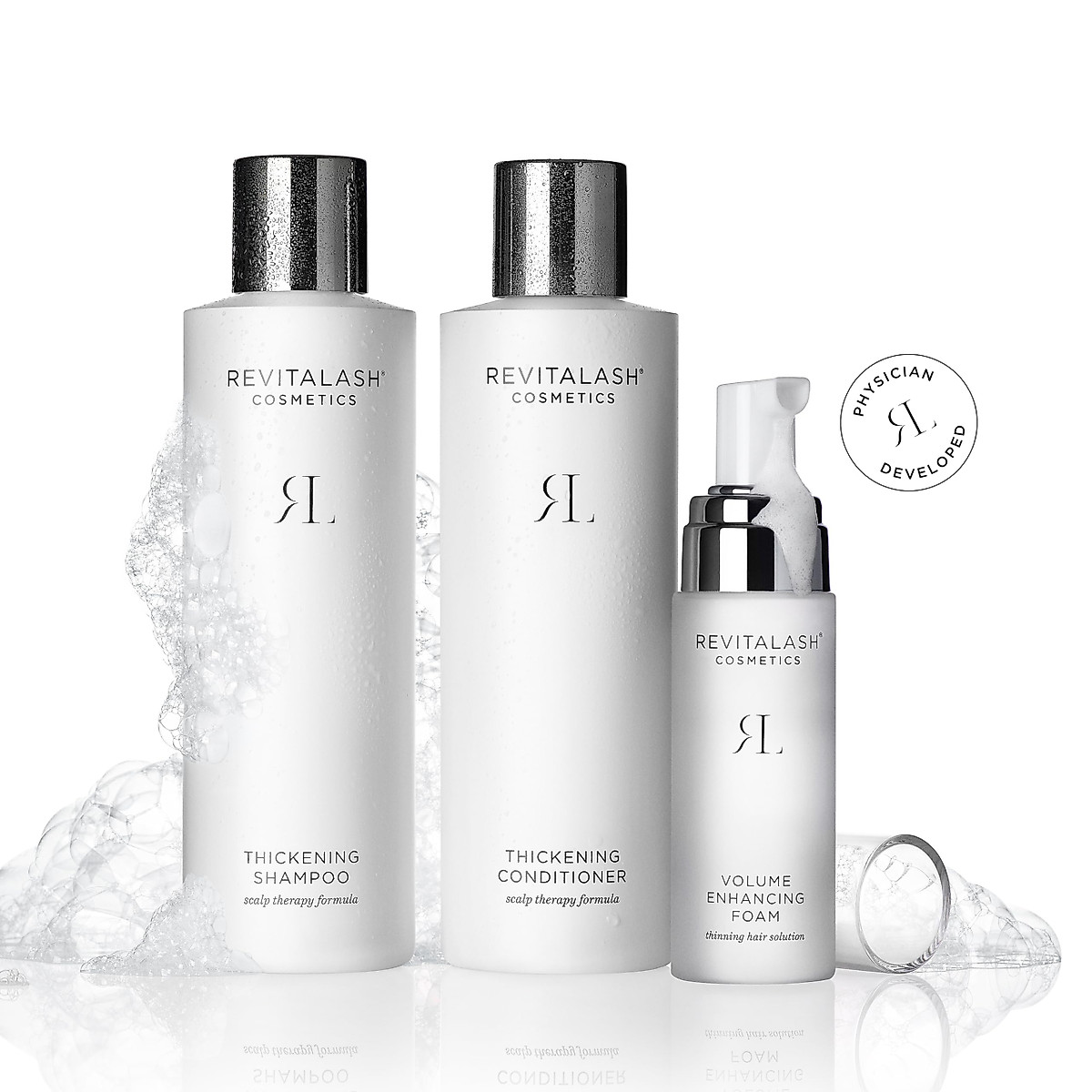 RevitaLash Cosmetics, Volume Enhancing Foam Thinning Hair Solution, Physician Developed & Cruelty-Free