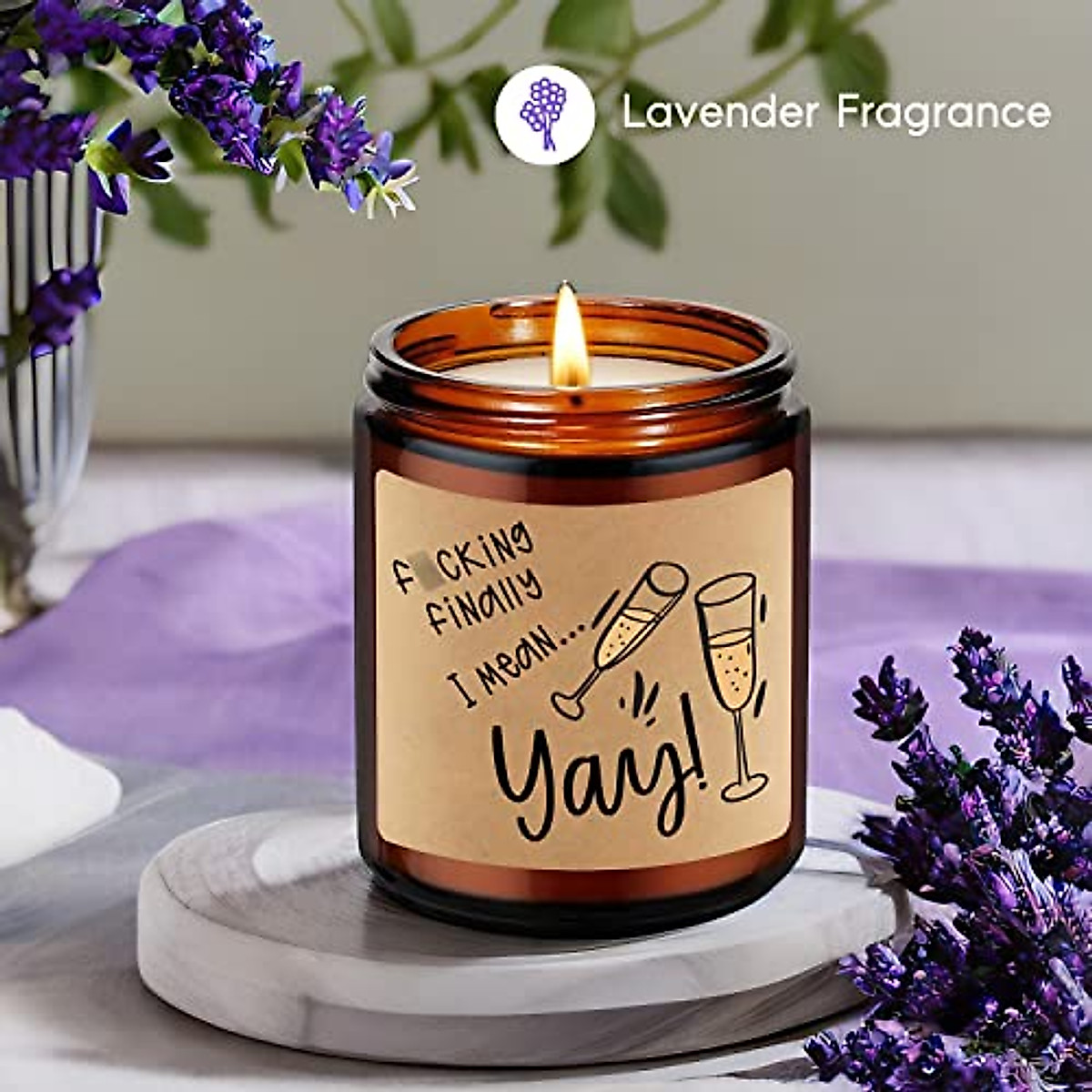 Fairy's Gift Finally Engaged, Finally Married - Congratulation Wedding Gifts for Bride and Groom, Newly Engaged Friend - Funny Getting Married Gifts, Couple Engagement Gifts - Wedding Candles