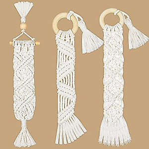 3 Pieces Bookmarks for Women Macrame Bookmarks Crochet Bookmark with Tassels Bohemian Braided Book Markers for Women Hand Knitted Book Lovers Bookmarks for Adult Teens Kids Reading Lovers