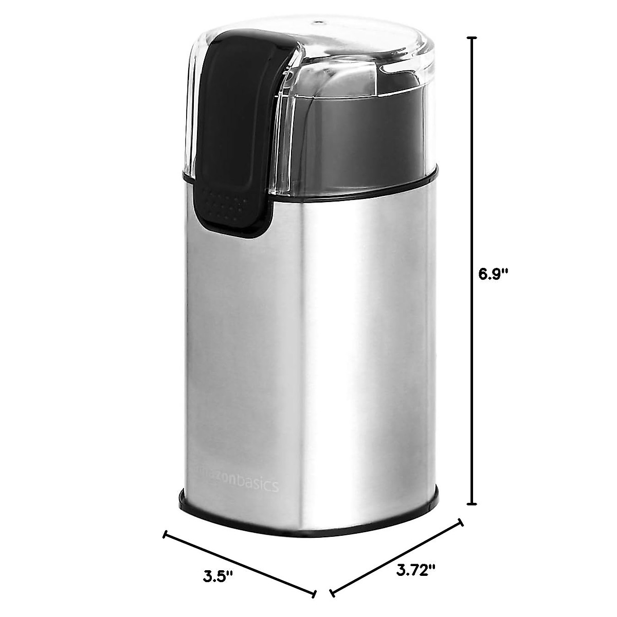Amazon Basics Stainless Steel Electric Coffee Bean Grinder