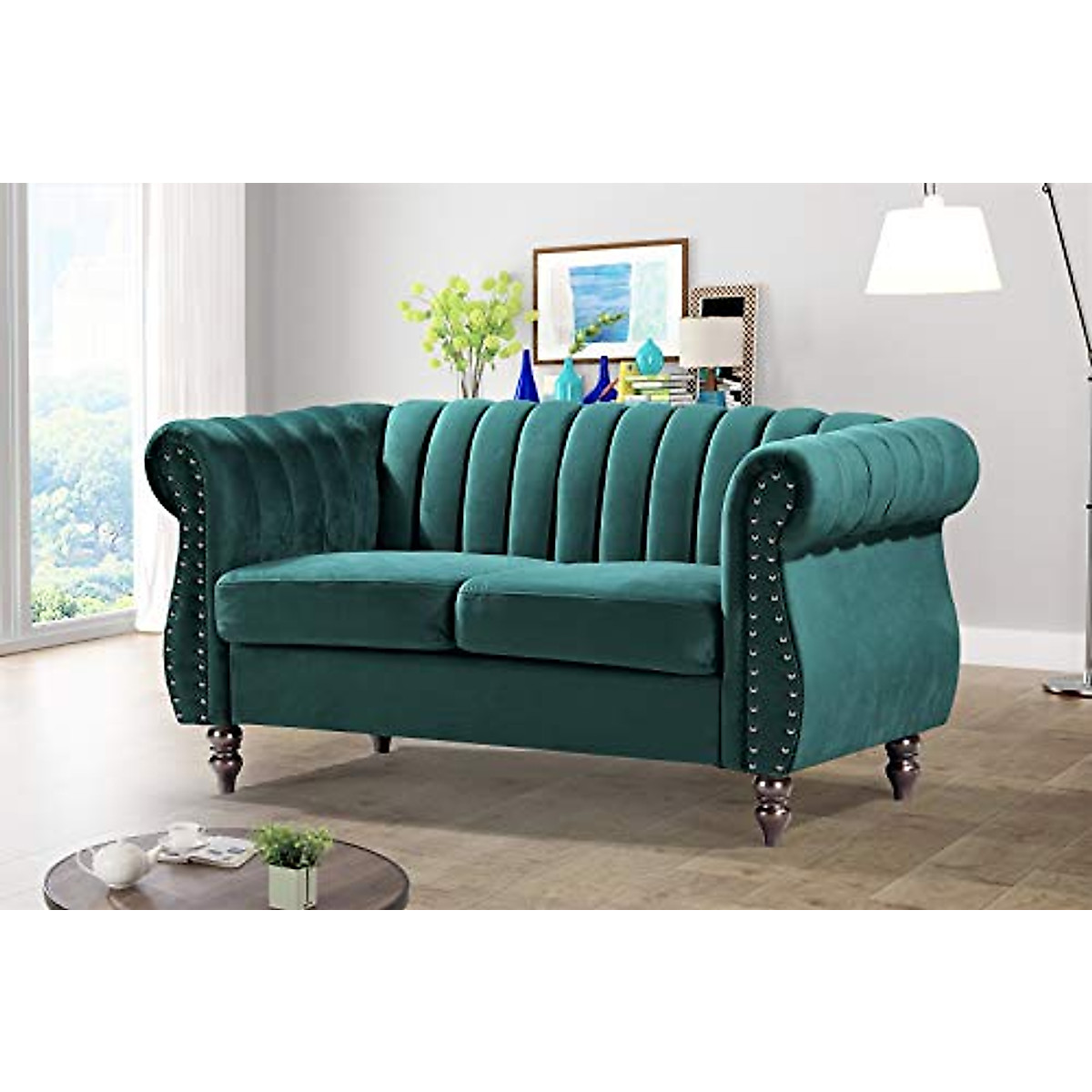 US Pride Furniture S5647-SF+LV Sofas, Green