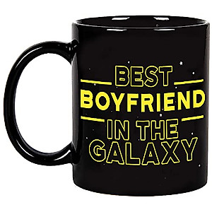 Fatbaby Best Boyfriend in the Galaxy Coffee Mug,Boyfriend Gifts,Funny Boyfriend Mug,Boyfriend Birthday Gifts 11 oz