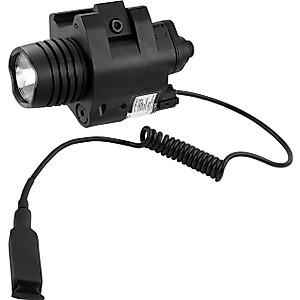 Barska AU12714 5mW Red Laser Sight and 200 Lumen Flashlight Combo with Momentary Cable Switch