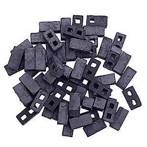 Birostiana 140pcs Miniature Bricks Blocks 80pcs Red Mini Wall Bricks 1 16 Scale 60pcs Mini Cinder Blocks 1 12 Scale Fake Bricks for Dollhouse Garden Lawn Landscape Craft Accessories (BRSTA0022#Brick)