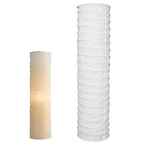 ANRONCH Rice Paper Floor Lamp Shade, Paper Floor Lampshade Light Accessories Paper Lamps Classic Modern Paper Floor Light Bulb Cage Guard for Bedroom Living Room