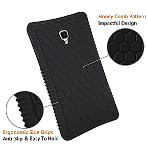 Fintie Silicone Case for Samsung Galaxy Tab A 8.0 2017 Model T380/T385, Light Weight Shock Proof Silicone Cover [Anti Slip] [Kids Friendly] for Galaxy Tab A 8.0 Inch SM-T380/T385 2017 Release, Black