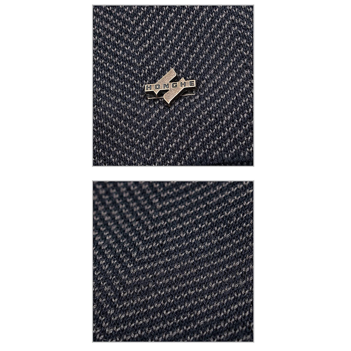 Recyphi Unisex Sky Madrid Knitted Wool Beanie Cold Fleece Lined Hats for Men Beanie, Grey, One Size