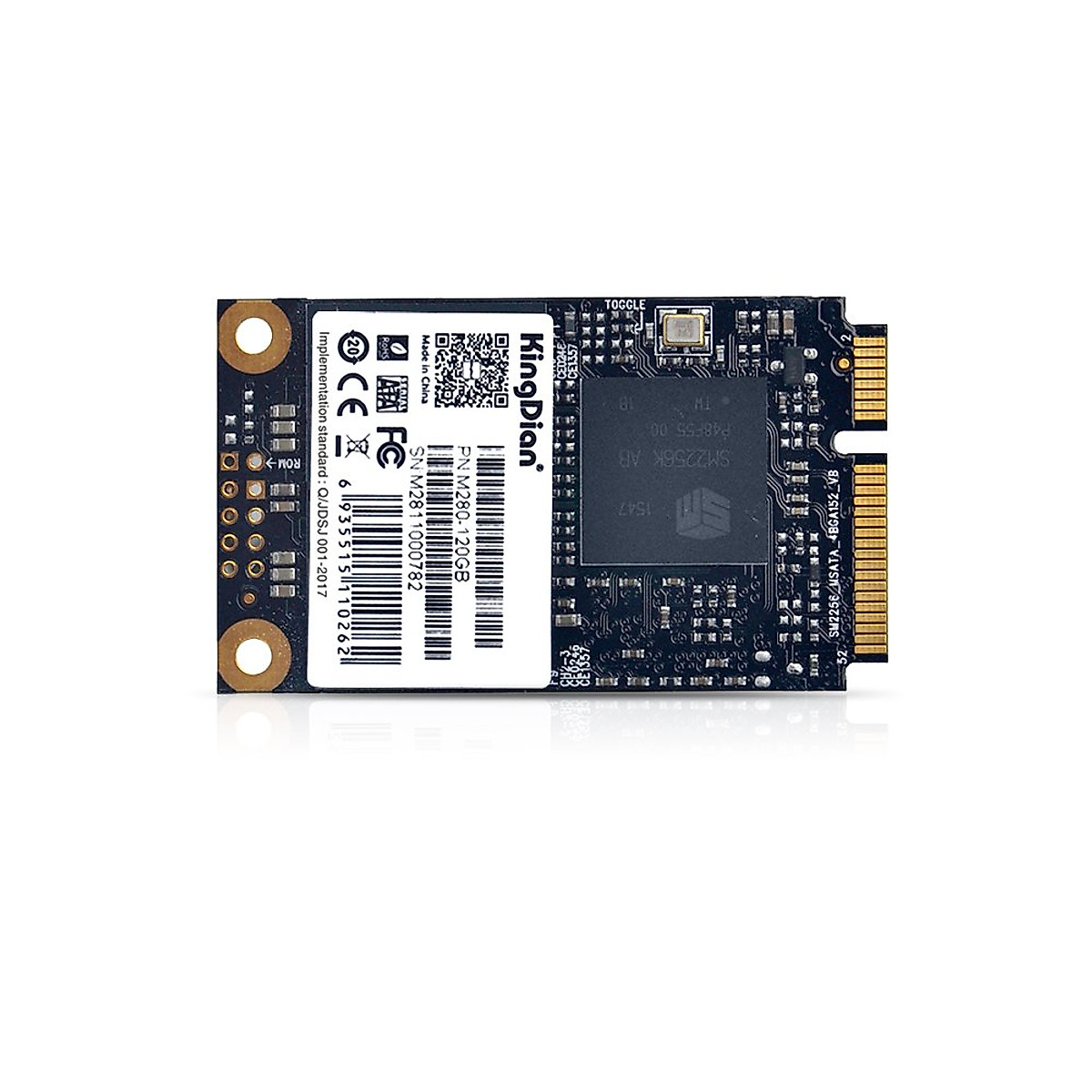 KingDian mSATA Mini PCIE 120GB SSD Solid State Drive (30mm*50mm) (M280 120GB)