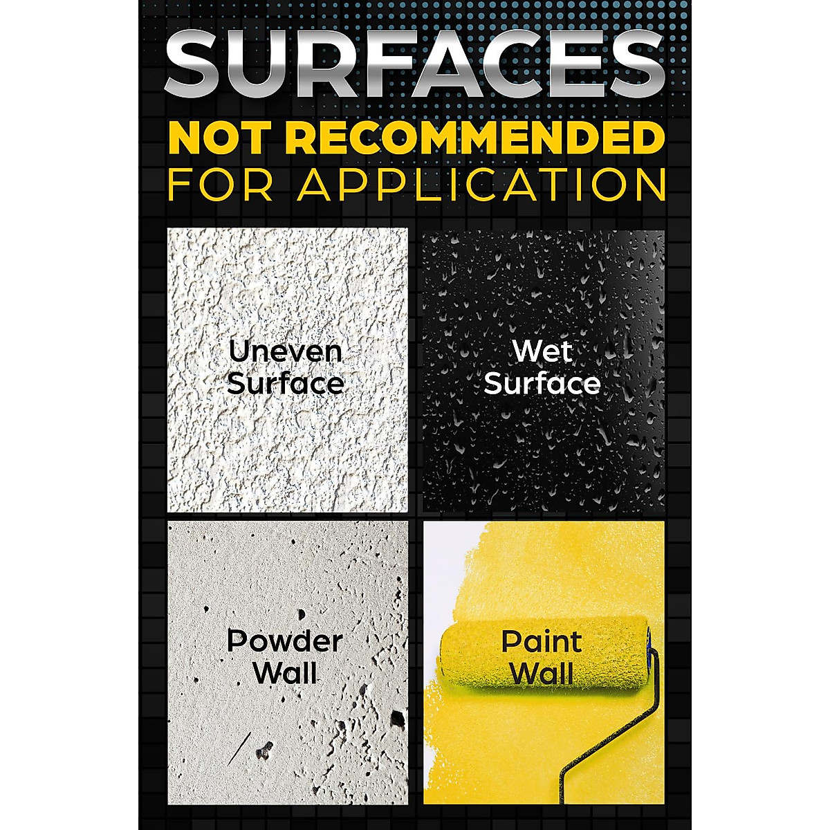The Good Stuff Nano Double Sided Tape [1" x 10ft] - Reusable Double Sidestick Tape Heavy Duty, Strong Tape Heavy Duty for Mounting to Tiles, Wood, and Glass Walls, Rug and Carpet Tape