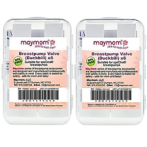 Maymom 12 Count Duckbill Valves for Spectra S1 Spectra S2 Spectra 9 Plus. Not Original Spectra Pump Parts Replace Spectra Duckbill Valve Not Original Spectra S2 Accessories Work w/Spect (White.18)