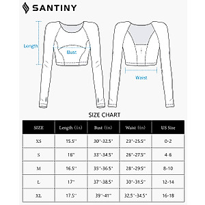 SANTINY Women's Long Sleeve Crop Workout Tops Slim Fit Gym Yoga Running Shirts for Women(B Pink_M)